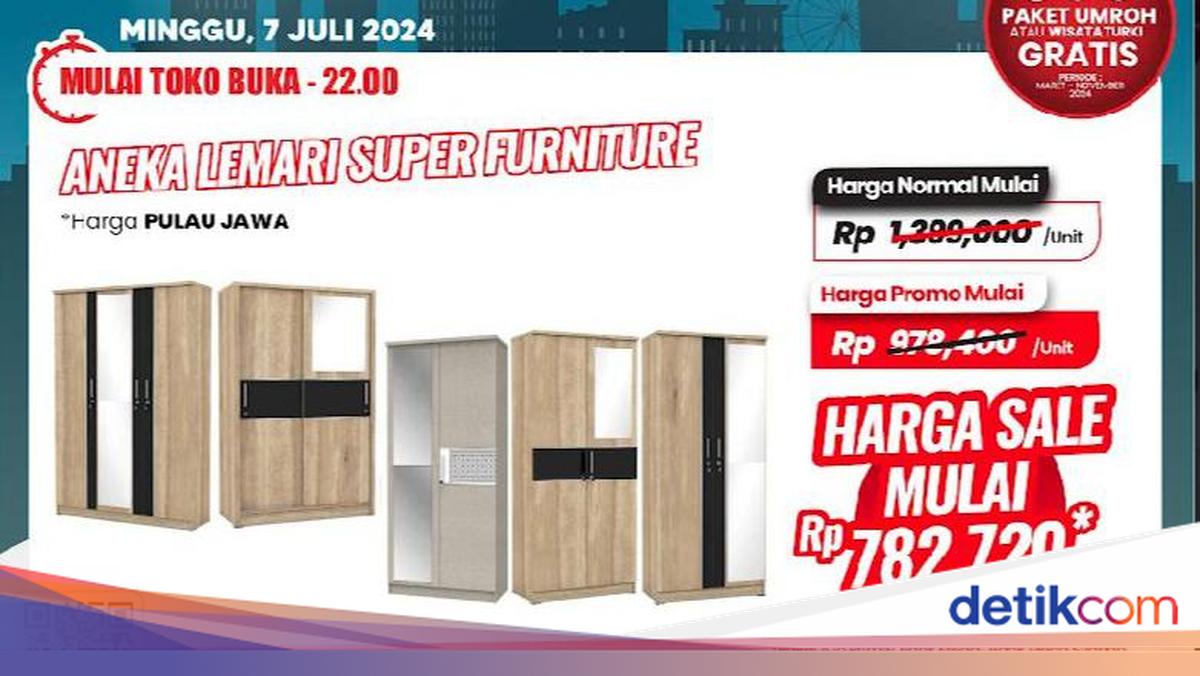 Beli Lemari di Transmart Full Day Sale Aja, Harganya Rp 700 Ribuan!