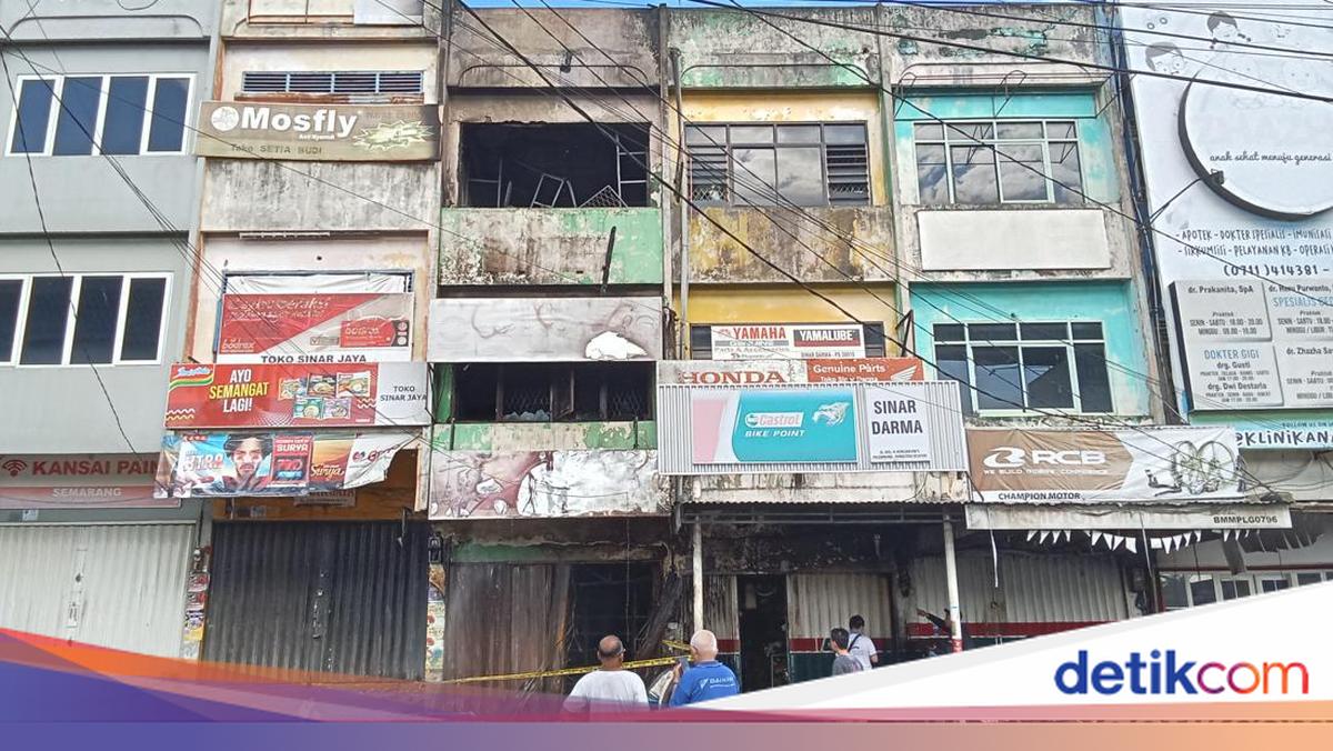 Toko Sparepart di Palembang Hangus Terbakar, Diduga Korsleting Listrik