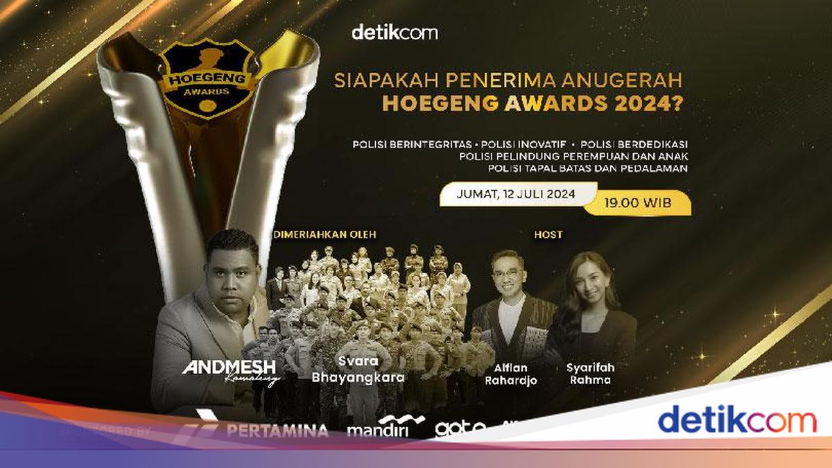 Malam Ini! Saksikan Puncak Penganugerahan Hoegeng Awards 2024 di detikcom