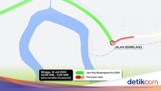 Cek Yuk! Ini Rekayasa Lalu Lintas di Pekanbaru saat Riau Bhayangkara Run