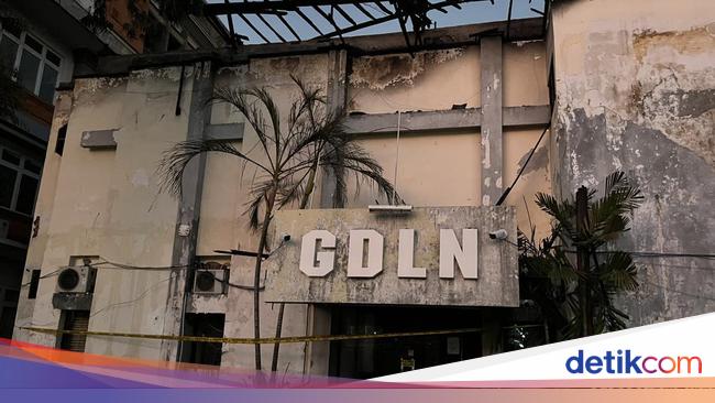 Kebakaran Gedung GDLN Unud Diduga gegara Korsleting Listrik