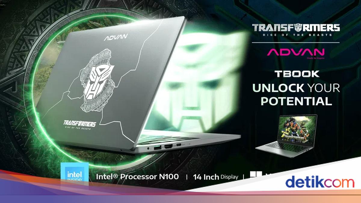 Advan Rilis TBook x Transformers, Laptop Anak Sekolah Harga Rp 3 Juta