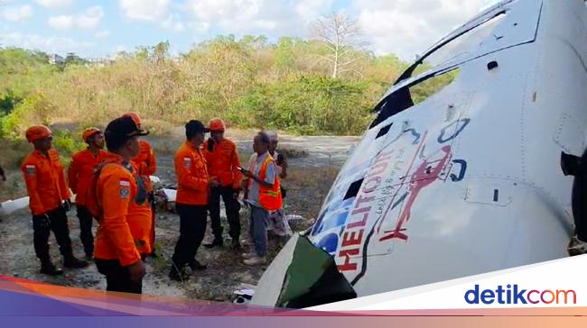 Helikopter Jatuh di Bali Bawa 5 Orang, Termasuk 2 Penumpang WNA