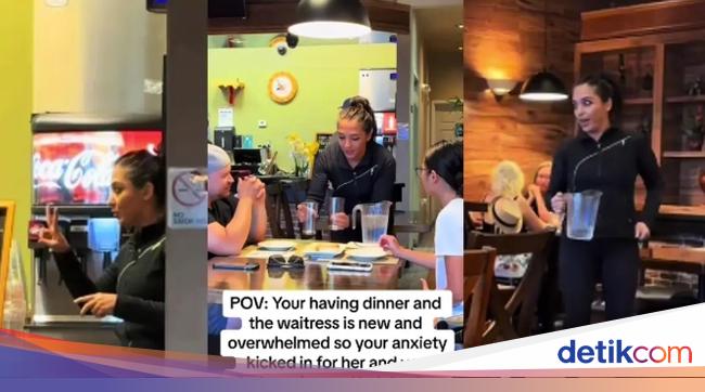 Geregetan Pelayan Kurang Cekatan, Wanita Ini Inisiatif Layani Tamu Resto