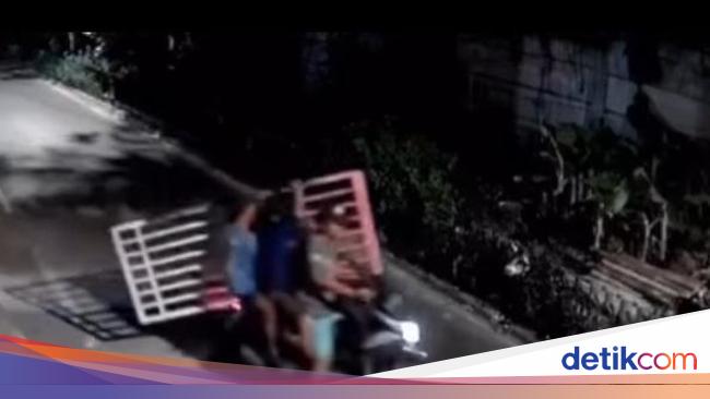 Viral Maling Bongkar Paksa Pagar Besi Gang di Jakpus, Polisi Buru Pelaku