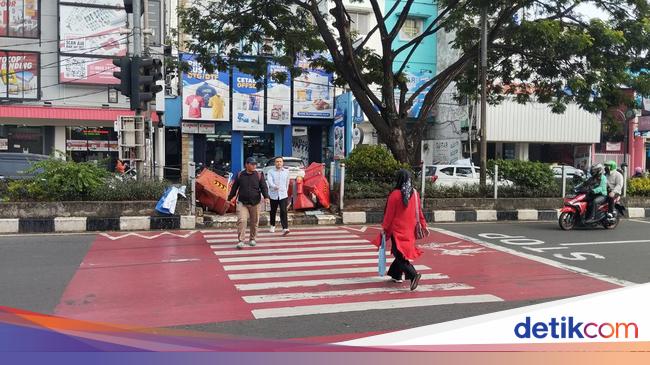 Pelican Crossing Depan SDN Pocin 1 Depok Ditutup, Warga Diminta Gunakan JPO