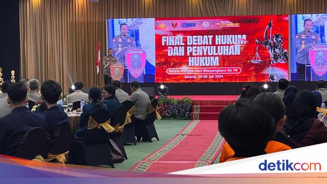 Divkum Polri Harap Lomba Debat Hukum Jadi Wadah Penyalur Pendapat Mahasiswa