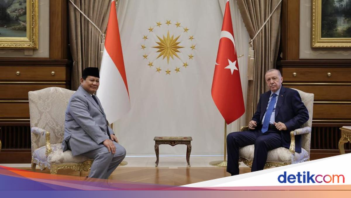 Temui Presiden Erdogan, Prabowo Bahas Kerja Sama Pertahanan RI-Turki
