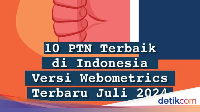 Infografis: 10 PTN Terbaik di Indonesia Versi Webometrics Terbaru Juli 2024