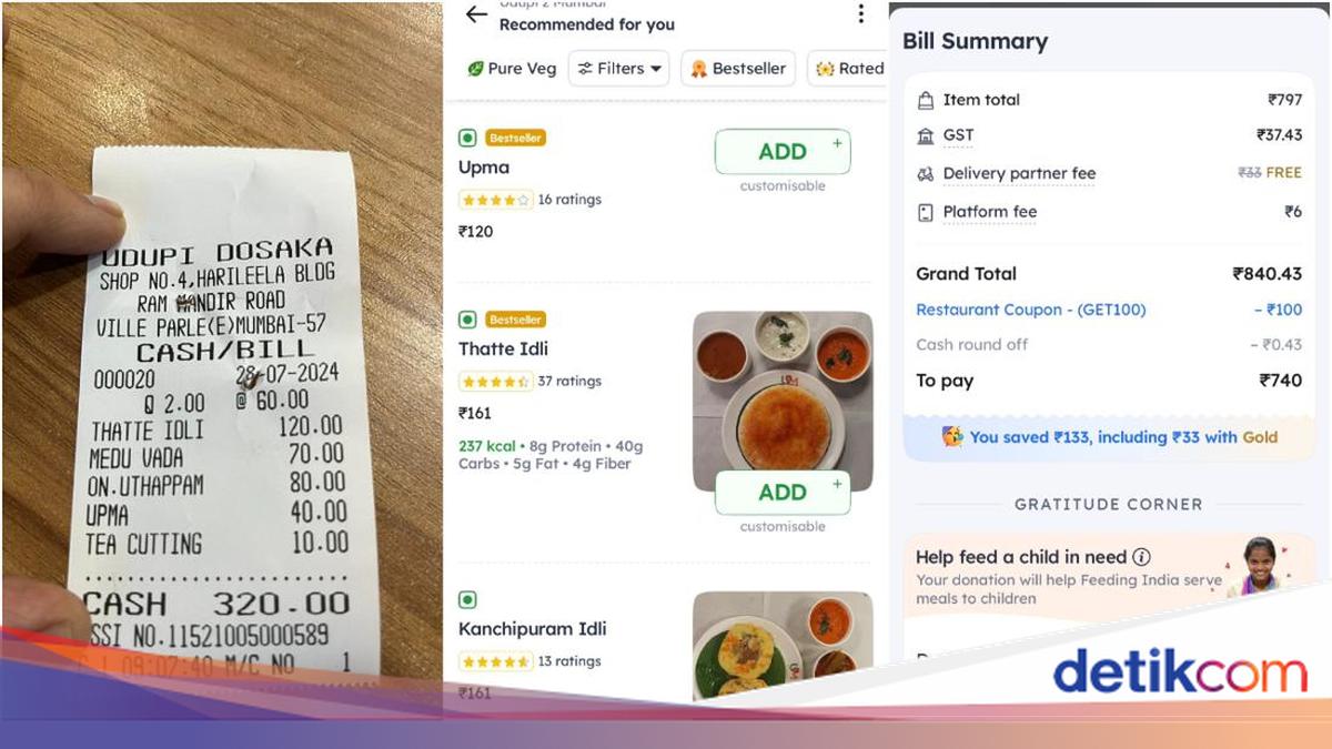Harga Makanan di Resto vs Online Ternyata Beda Jauh