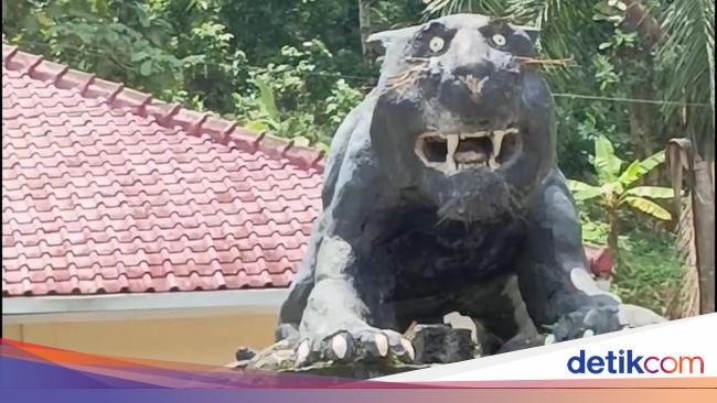 5 Fakta Tentang Wajah Lucu Patung Macan Polsek Purwaharja Banjar