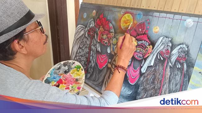 Melihat Lukisan Daun Lontar Karya I Made Astara, Pertama di Bali