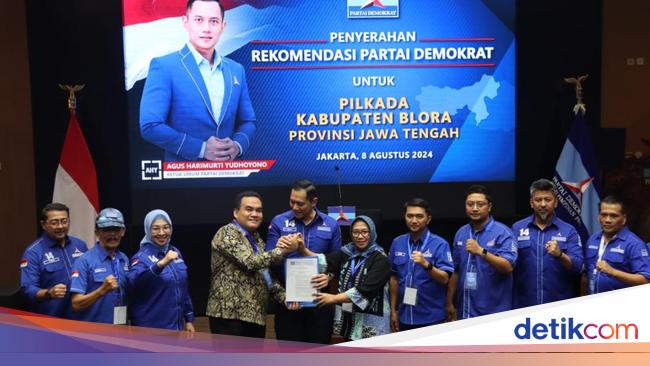 AHY Usung Arief Rohman-Sri Setyorini Maju Pilkada Blora 2024
