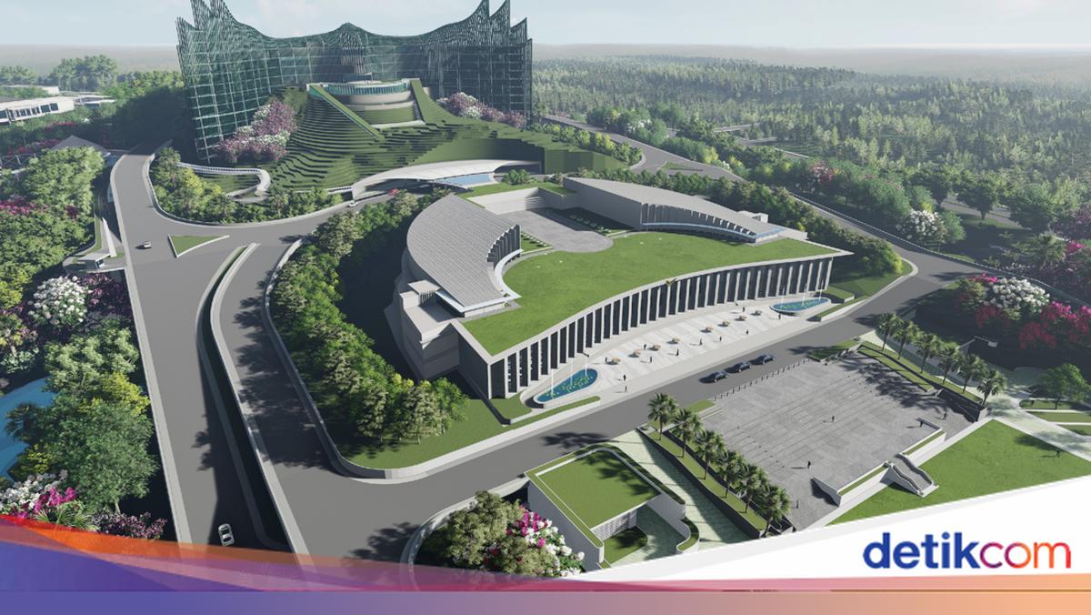 Melihat Lagi Desain Awal Istana Garuda yang Berwarna Hijau