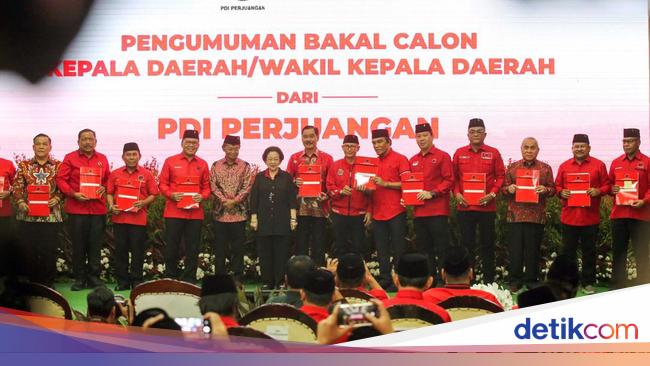 PDIP Serahkan 305 Surat Rekomendasi Calon Kepala Daerah 2024 PDIP Serahkan 305 Surat Rekomendasi Calon Kepala Daerah 2024