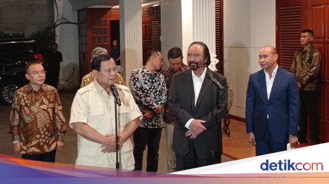 Surya Paloh Gabung Prabowo: Mudah-mudahan Bukan Beban Tapi Meringankan