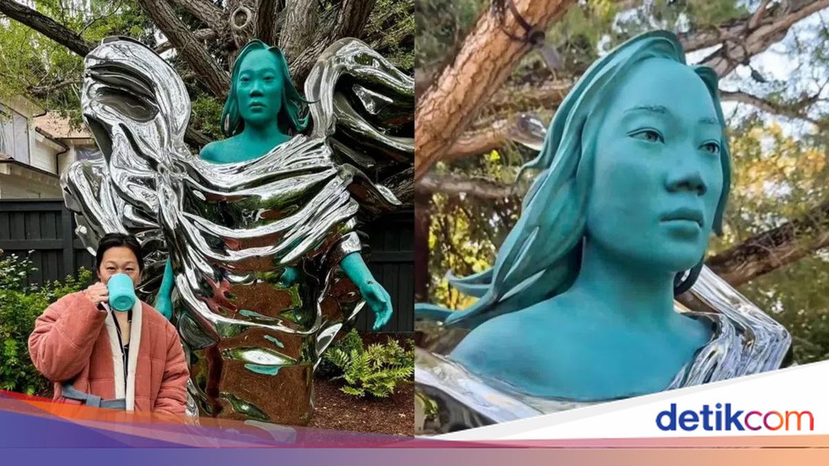 Mark Zuckerberg Pamerkan Patung Raksasa Istrinya, Netizen Terbelah
