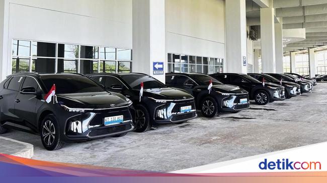 Mobil Listrik Toyota Kawal Upacara Kemerdekaan di IKN
