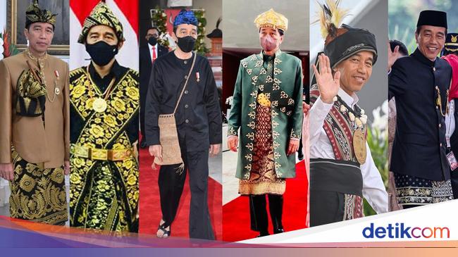 Potret Baju Adat Presiden Jokowi di Sidang Tahunan Sepanjang Menjabat