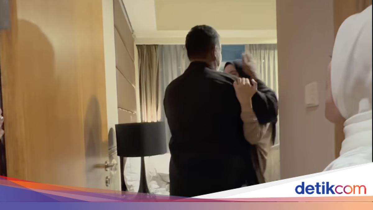 Cut Intan Nabila Menangis dalam Pelukan Ayah yang Tiba dari Aceh