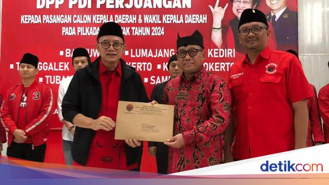PDIP Resmi Rekom Ipuk-Mujiono di Pilkada Banyuwangi