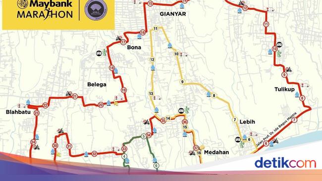 Maybank Marathon 2024 Digelar di Gianyar, Sejumlah Jalan Ditutup
