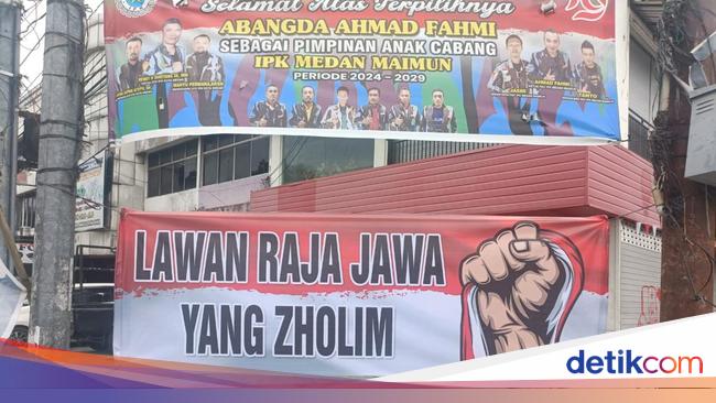 Kemunculan Spanduk 'Lawan Raja Jawa yang Zholim' di Medan