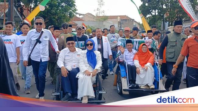 Pakai Becak, Ivan Dicksan-Dede Daftar Pilwalkot Tasikmalaya