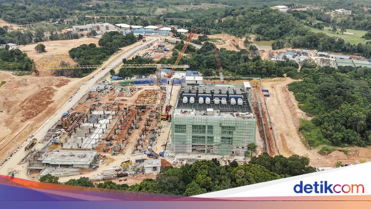 Foto Udara Pembangunan Pusat Data di KEK Nongsa Digital Park