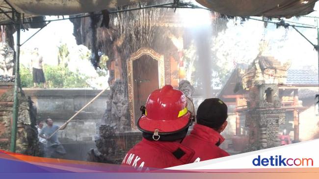 Pura Ludes Terbakar Saat Ngaben di Gianyar, Kerugian Miliaran Rupiah