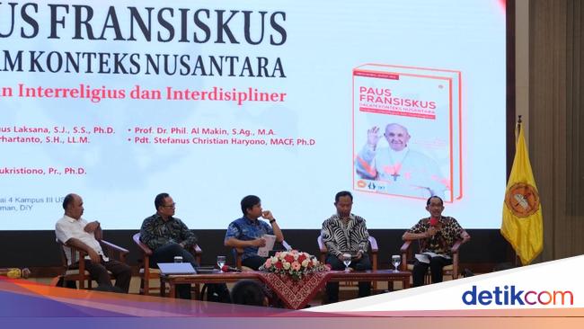 Universitas Sanata Dharma Gelar Bedah Buku soal Keteladanan Paus Fransiskus