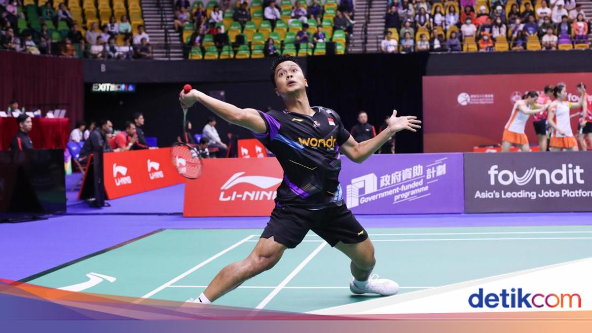 Hasil Hong Kong Open 2024: Anthony Ginting ke Semifinal Lewat Rubber Game