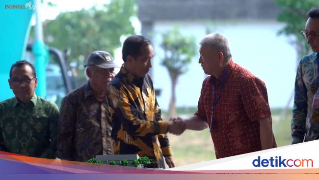 Momen Jabat Tangan Erat Jokowi dan Aguan di IKN