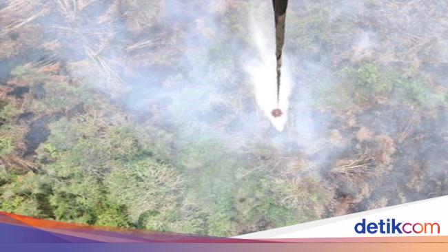 6 Helikopter Water Bombing Dikerahkan Padamkan Karhutla di 2 Kabupaten Sumsel