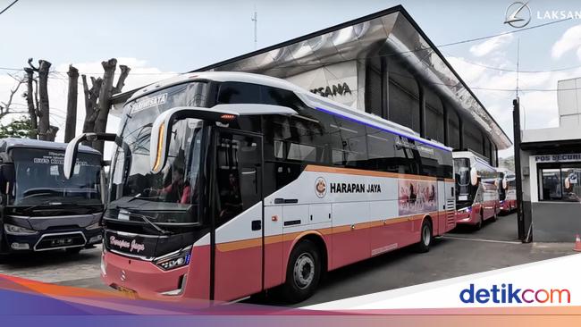 11 Bus Baru PO Harapan Jaya Lahir dari Garasi Laksana