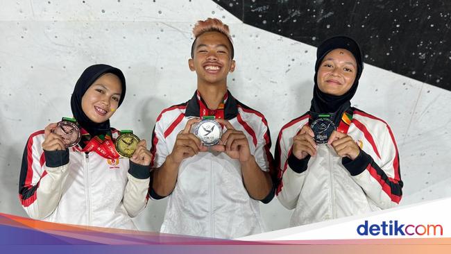 Atlet Panjat Tebing Blora Sumbang Medali Emas di PON 2024