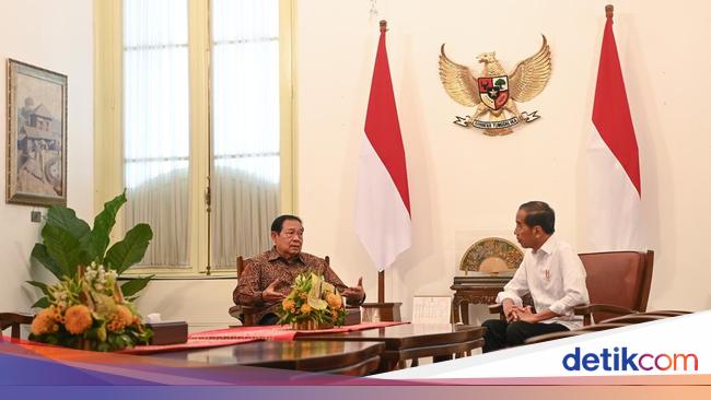 Momen SBY dan Jokowi Bertemu di Istana Merdeka