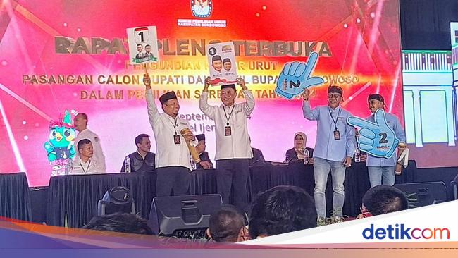 Pengundian Nomor Urut Paslon di Bondowoso Bertabur Selawat