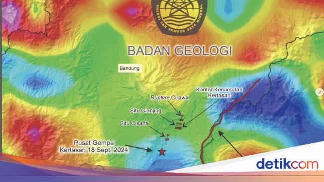 Badan Geologi: Gempa Bandung 18 September karena Sesar Baru Kertasari