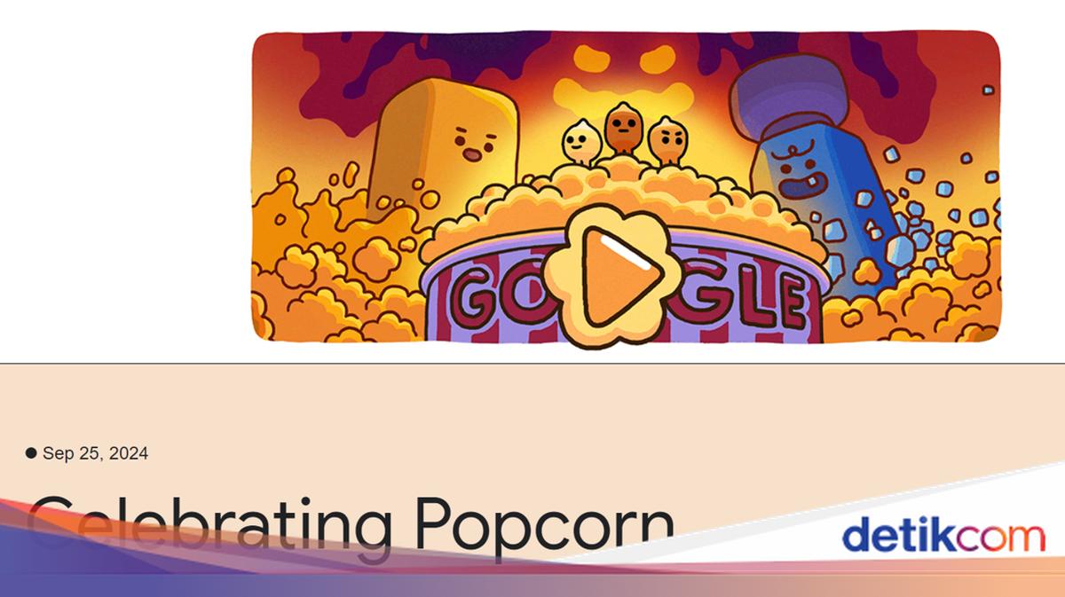 Google Game Doodle Popcorn Hari Ini: Bisa Main Solo atau Squad!