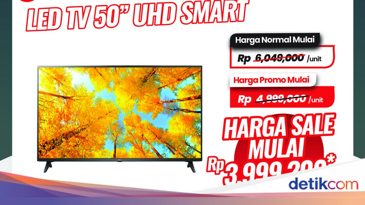 Smart LED TV 50 UHD Diskon Besar-besaran di Transmart Full Day Sale