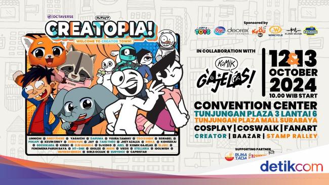 Cosplayer Merapat! Creatopia 2024 Segera Hadir di Surabaya