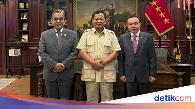 Dasco dan Muzani Temui Prabowo di Kemhan Usai Resmi Jadi Pimpinan DPR-MPR