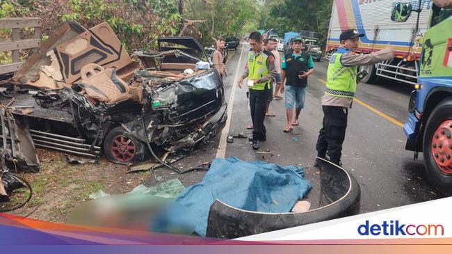 Tabrakan Maut Pikap Vs Truk di Jalan Denpasar-Gilimanuk, Satu Orang Tewas