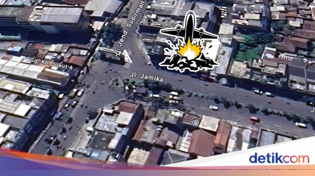 Tragedi Pesawat Jatuh di Jamika Bandung yang Tewaskan 20 Orang