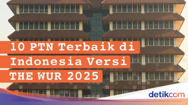 Infografis Ini Dia 10 Ptn Terbaik Di Indonesia Versi The Wur 2025