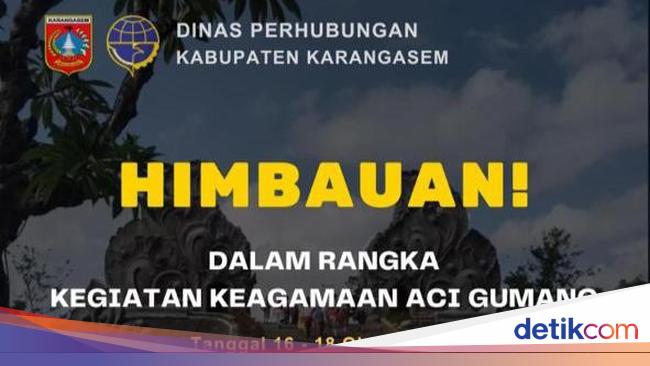 Aci Usaba Gumang di Desa Bugbug, Pengendara Diimbau Cari Jalur Alternatif