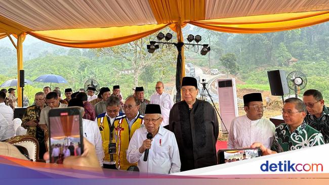 CT Hadiri Groundbreaking Masjid-Pesantren Darul Amin oleh Wapres Ma'ruf di Bogor