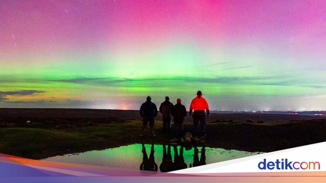 Aurora Warna-warni Muncul Akibat Badai Geomagnetik