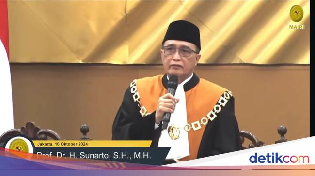 Sunarto Terpilih Jadi Ketua MA RI Periode 2024-2029